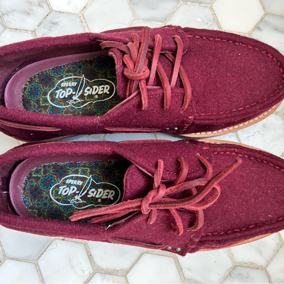 Sperry | Shoes | Sperry Cloud Raspberry Colored Felt Shoes With ...